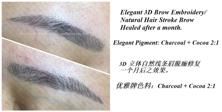 Elegant 3D Brow Embroidery ~ Healed Result - Florence Wong Weblog ...