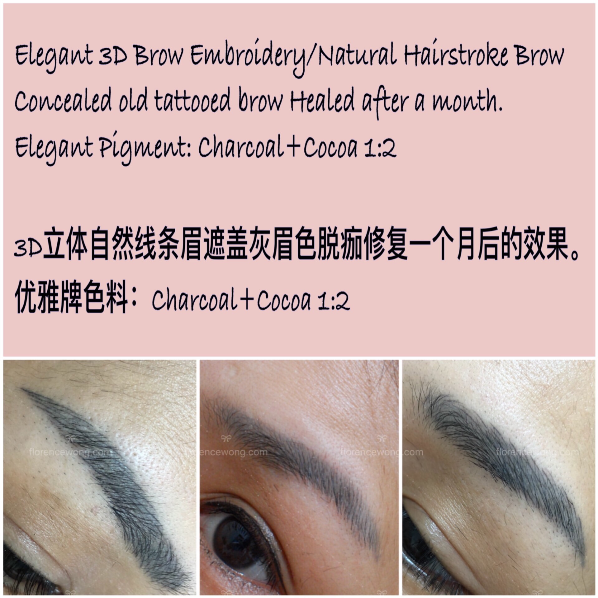 Elegant 3D Brow Embroidery ~ Healed Brow on existing colour - Florence ...