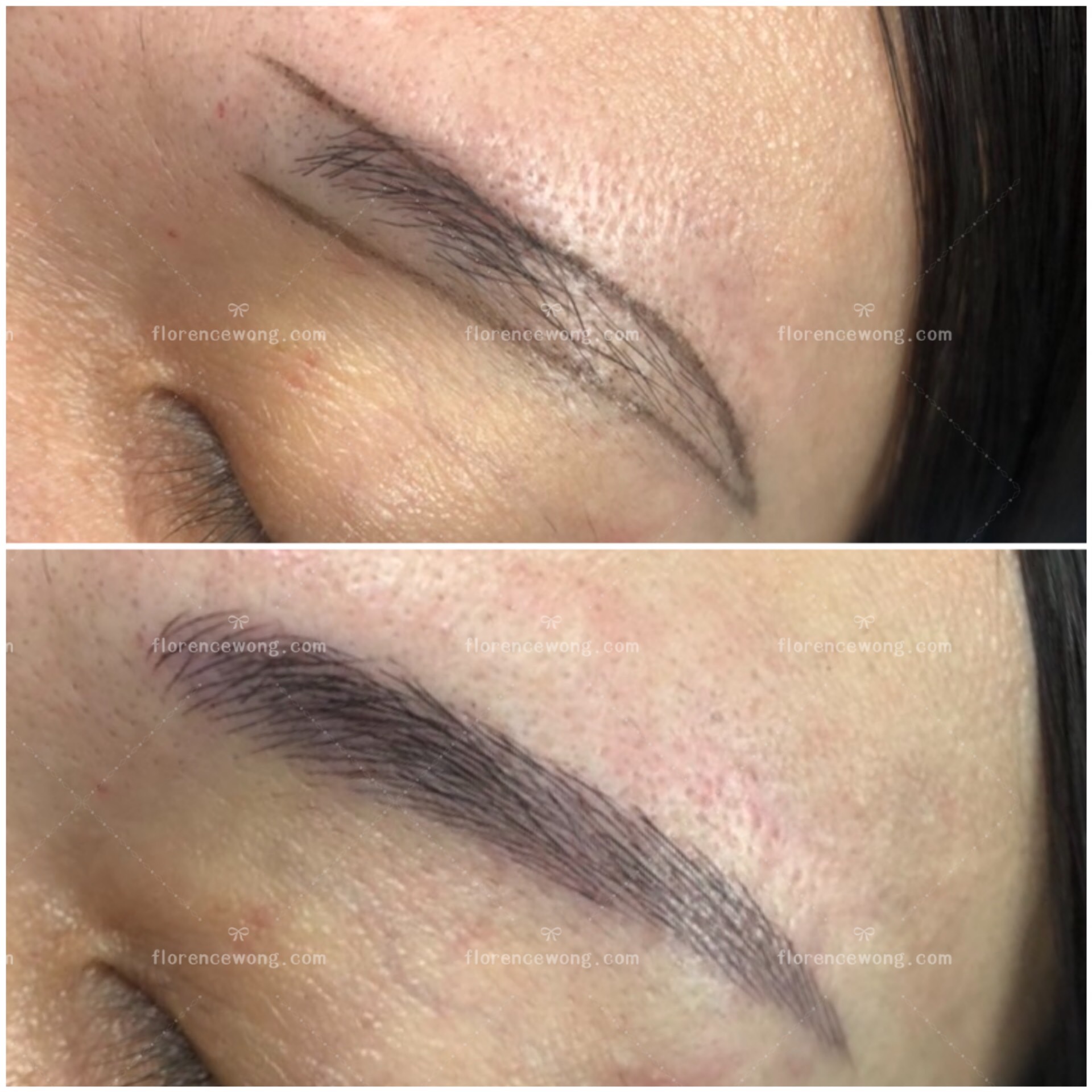 Elegant 3D Brow Microblading ~ Q and A Natural on Immediately Result ...