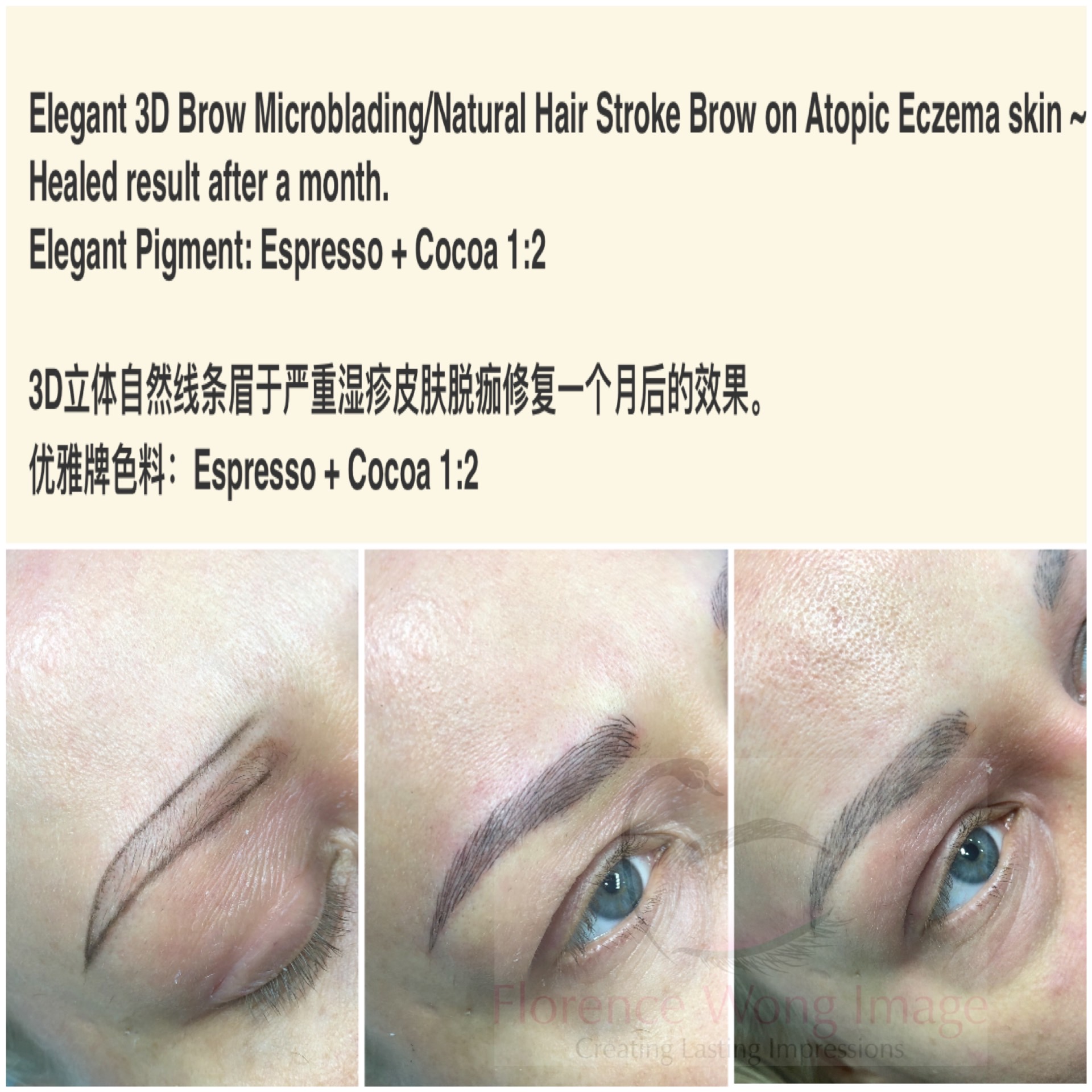 Elegant 3D Brow Microblading ~ Healed Hairstroke Eyebrow - Florence ...